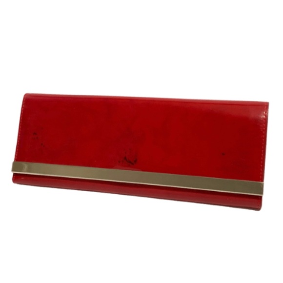 Aldo | Bags | Aldo Red Patent Clutch Evening Bag | Poshmark